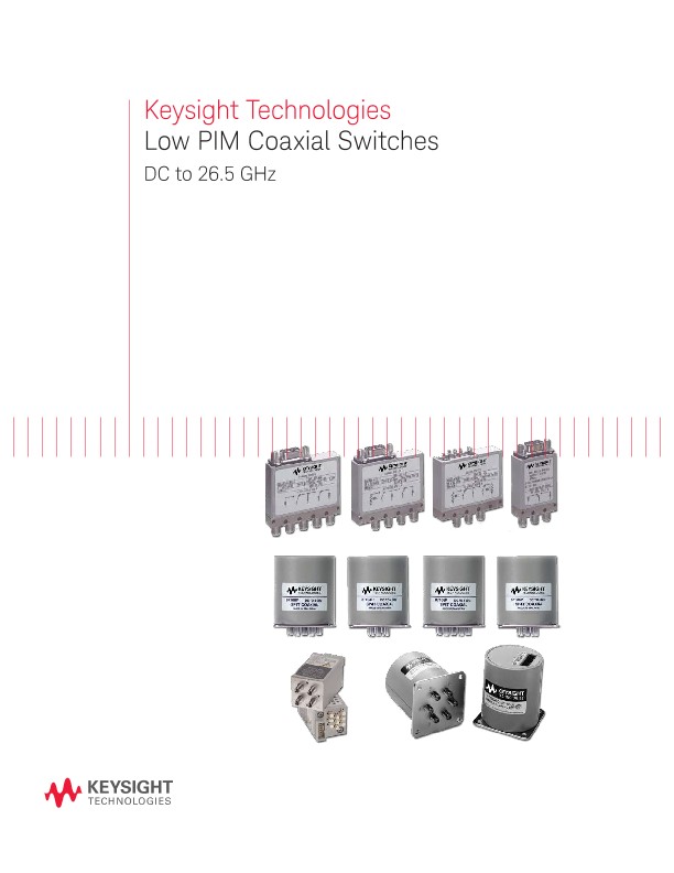 Low PIM Coaxial Switches PDF Asset Page | Keysight